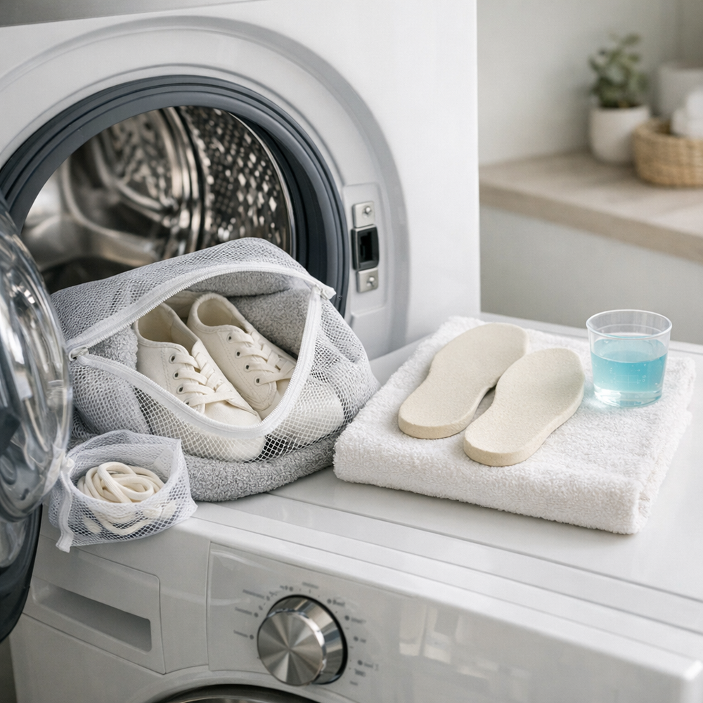 Sneakers in the washing machine: wash them safely